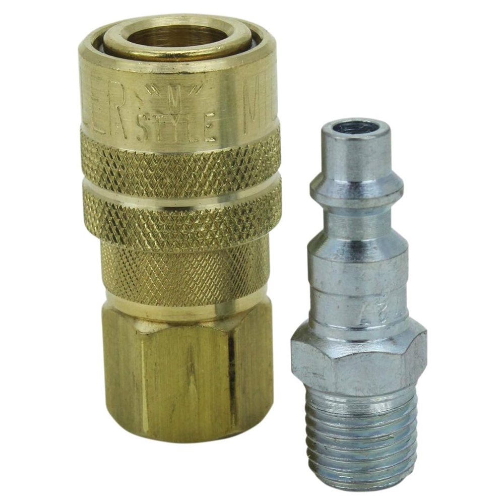 Genesis Auto Body Supply - Milton M-Style Coupler and Plug Kit 1/4" NPT ...
