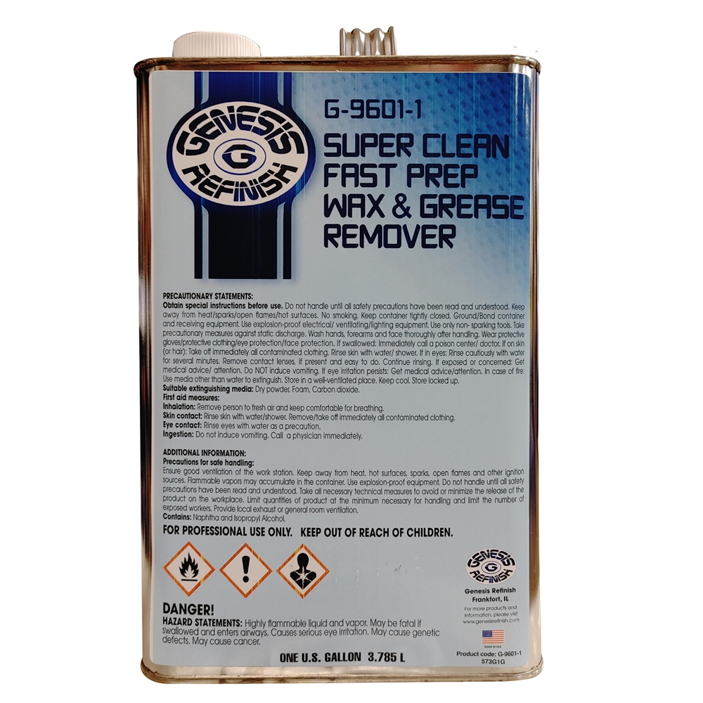 Genesis Auto Body Supply - Genesis Refinish Wax & Grease Remover Gallon ...