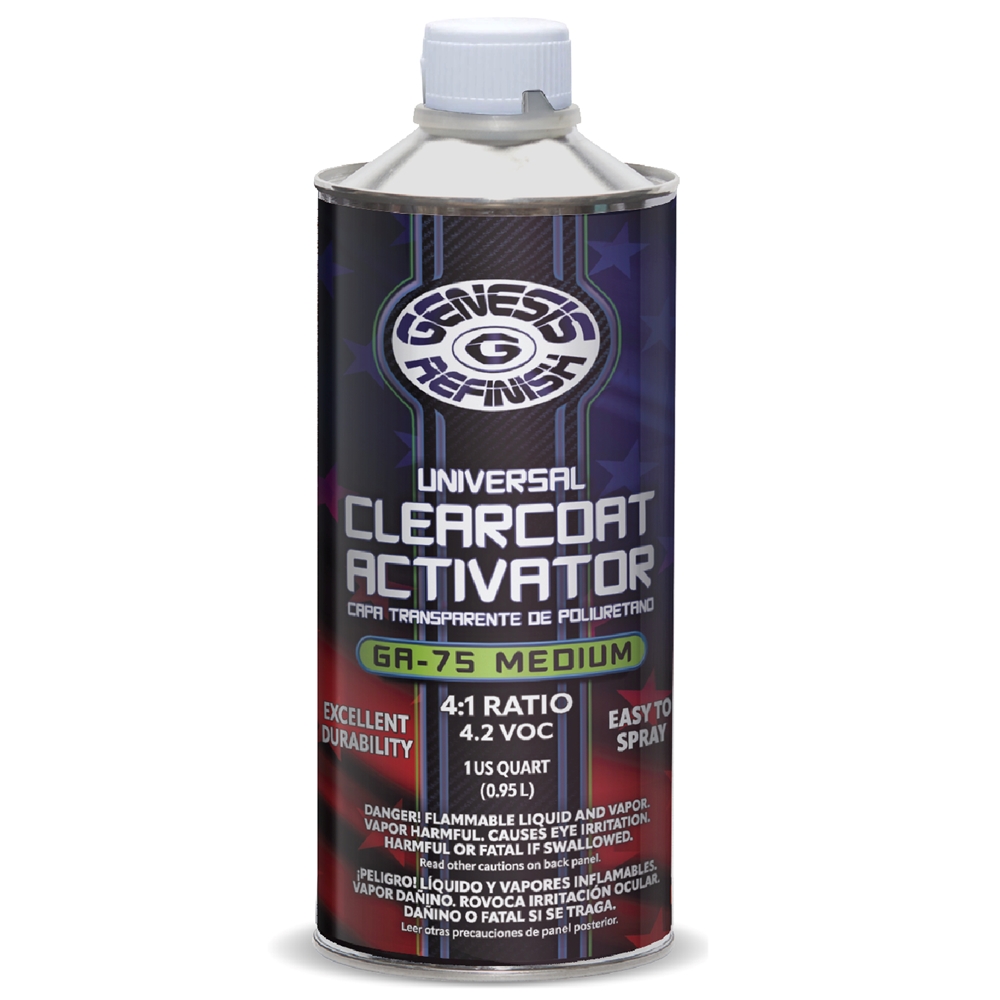 Genesis Auto Body Supply - Genesis Refinish Medium Activator For G-52 Clear Quart - GA-75