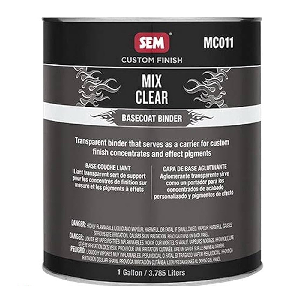 SEM Custom Finish Mix Clear Basecoat Binder Gallon - MC011